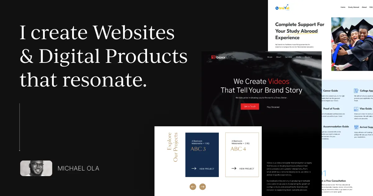 Michael Ola | UX Designer & Webflow Expert